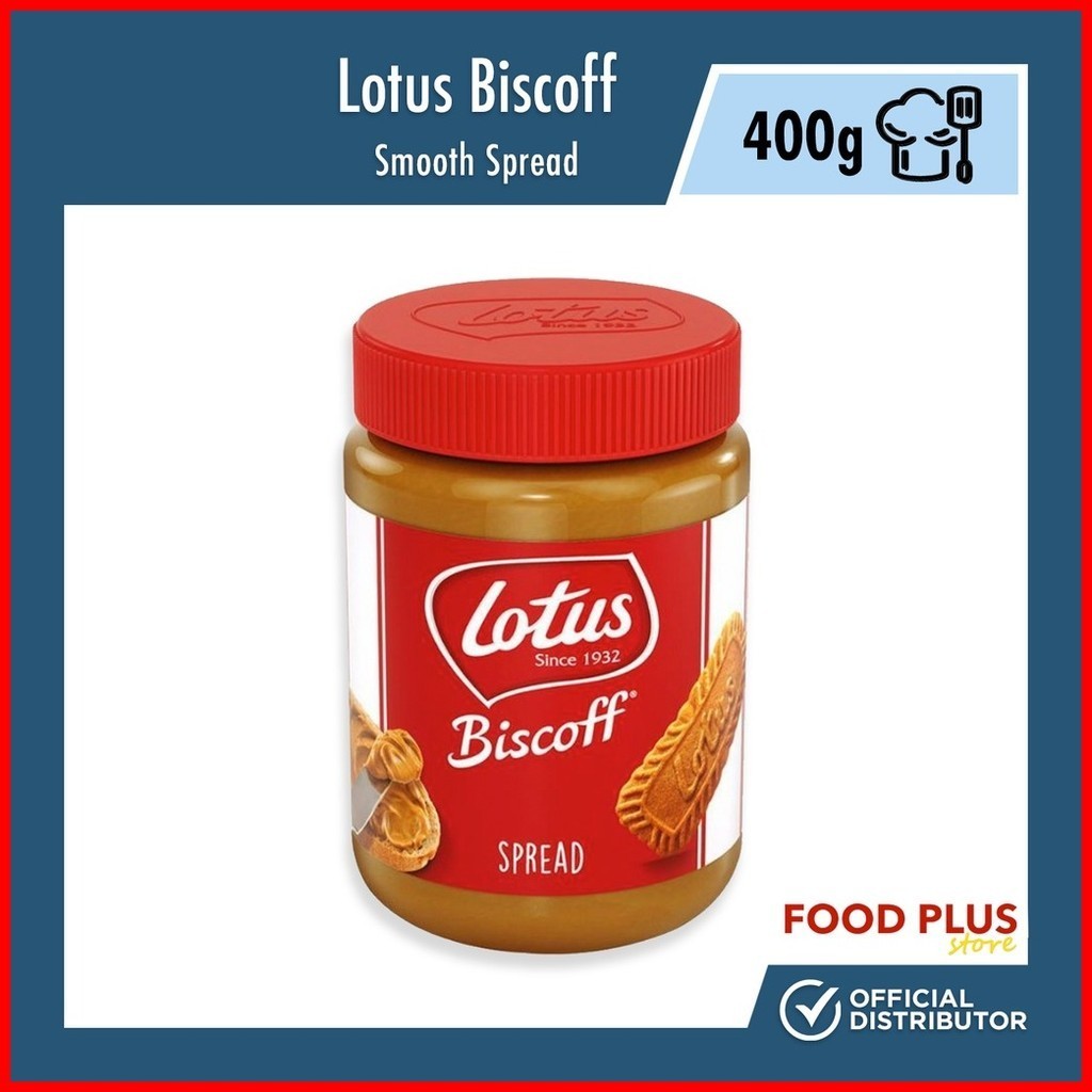 Lotus Biscoff Smooth Speculoos Cookie Butter Spread (400g) | Shopee ...