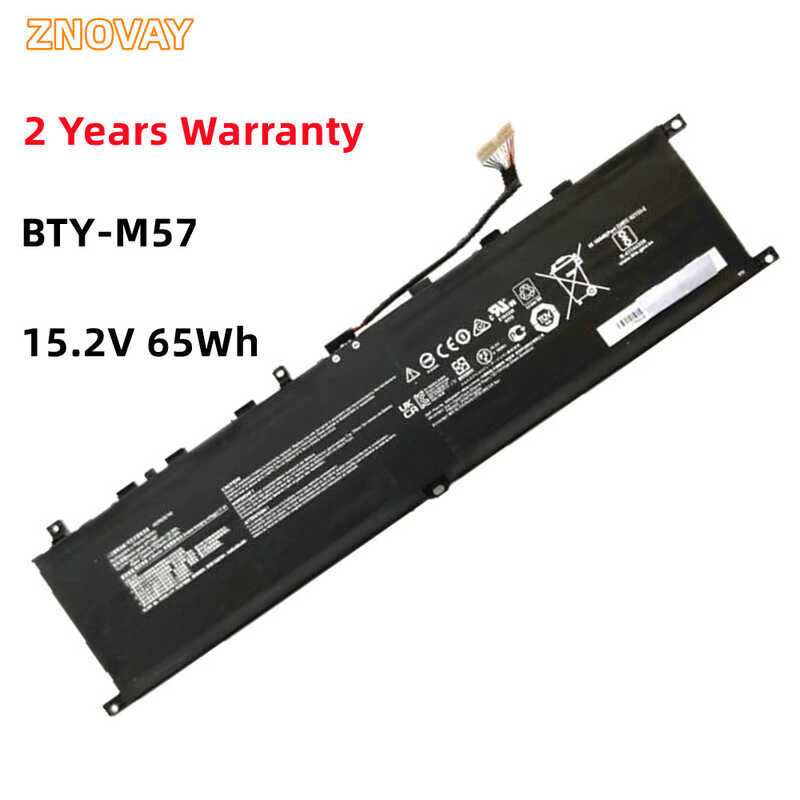 15.2V ZNOVAY Bty-M57 4280Mah/65Wh Laptop Battery For MSI Gp66 Gp76 Ms ...