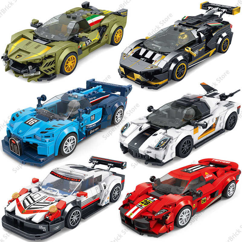 & Classic Rally Racer Vehicle Building Block F1 Racing Sports Car ...