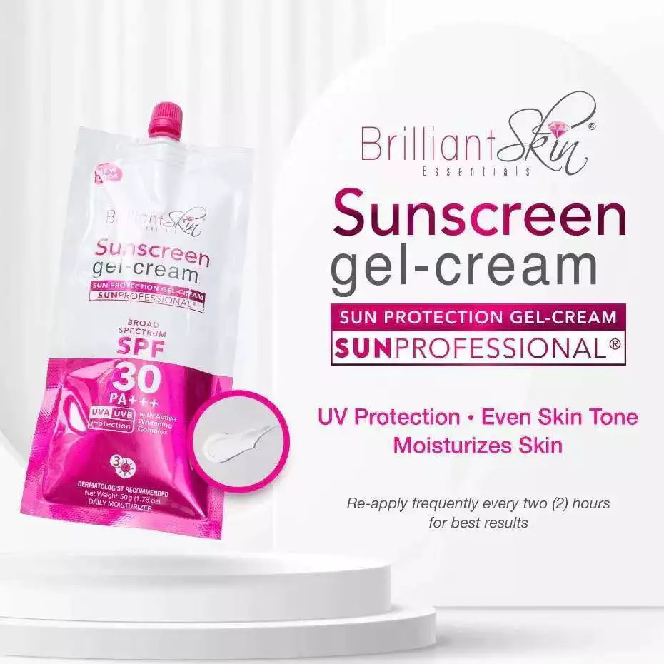 ORIGINAL BRILLIANT SKIN SUNBLOCK PROFESSIONAL Sunscreen Gel Cream SPF ...