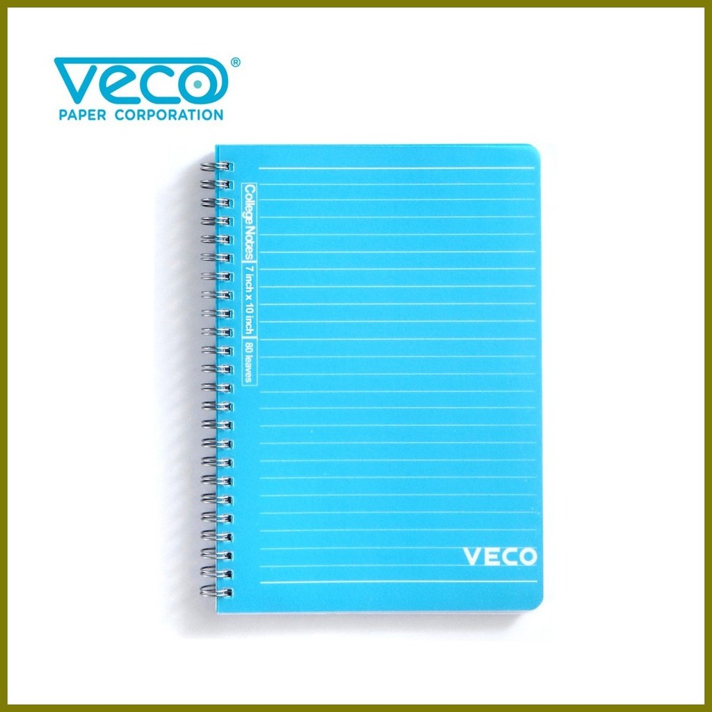 ∽ Veco College Notes Color Coding Notebook 80lvs 7x10in 60gsm (1pc ...