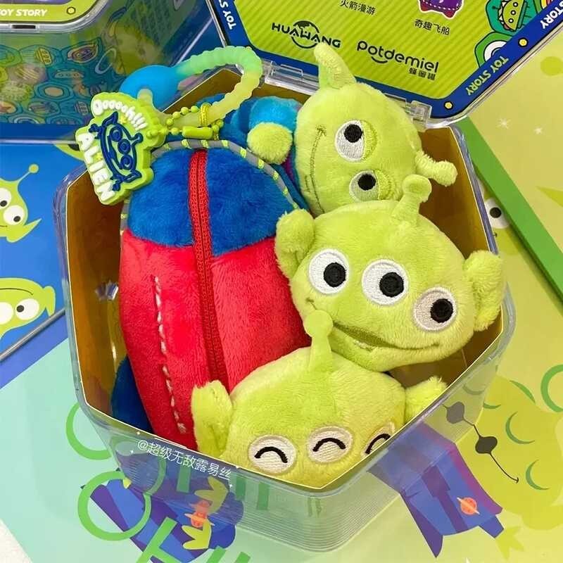 Toy Story Alien Blind Box Kawaii Three Eyes Boy Anime Figure School Bag ...