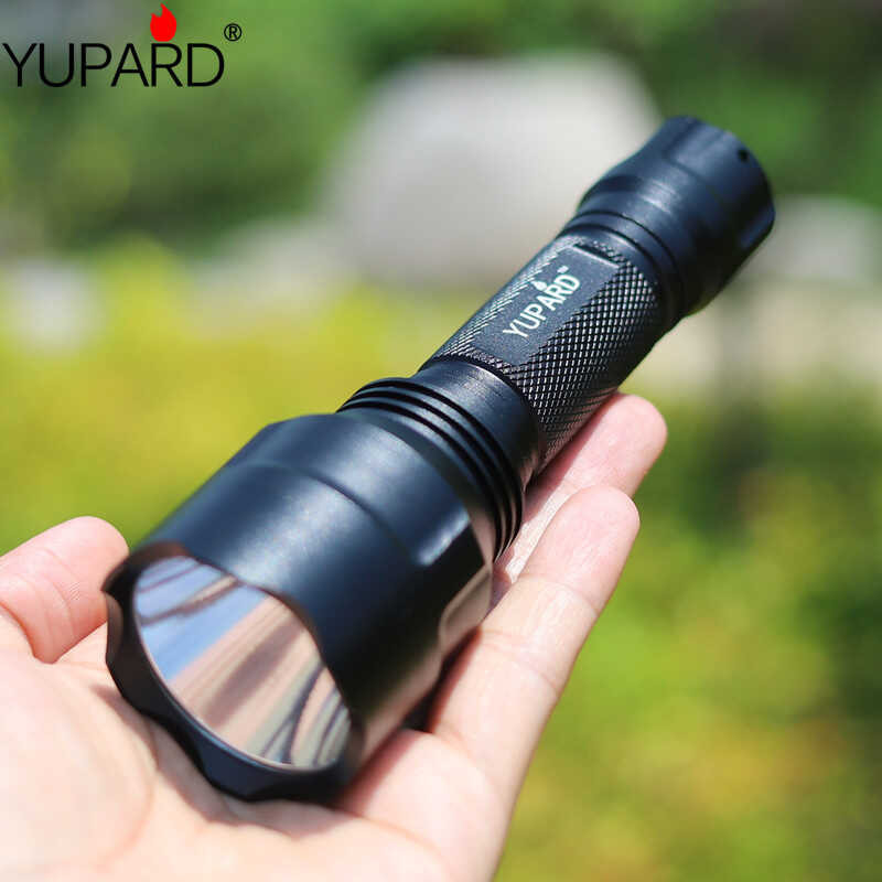YUPARD Led Flashlight C8 Q5 LED 5-Mode Waterproof Flashlight(For 18650 ...