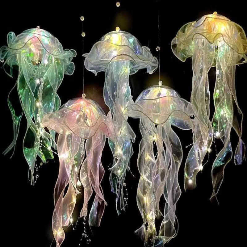 80 Ang Batang Kama Jellyfish Lamp Portable Lantern Kambahan Mga Bata ...