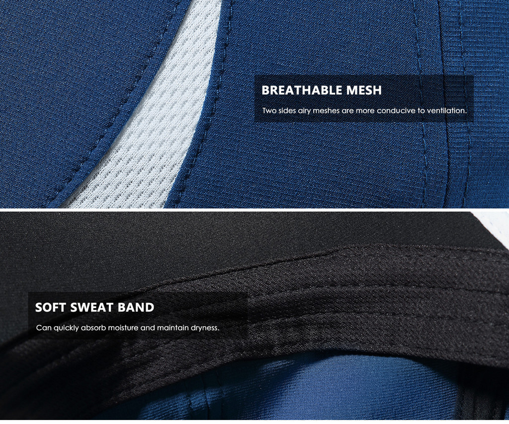 GADIEMKENSD Performance Running Hat Stretchy Fabric with Vented Mesh ...
