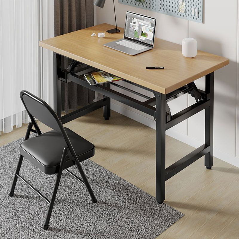 Double Beam Reinforced Desktop Folding Computer Table Desk Simple ...