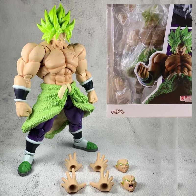 Bandai Dragon Ball Angry Shfiguart Green Hair Two Styles Dark Ing Broly ...