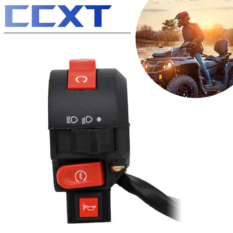 Motorcycle Scooter ATV Horn Turn Signals Button Light Start Stop Switch ...