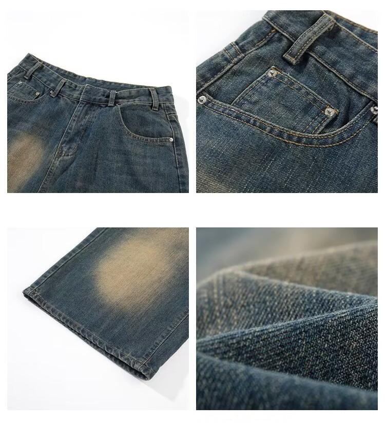 【M-3XL】Quality Vintage Denim Shorts For Men Unisex Maong Pants For Men ...