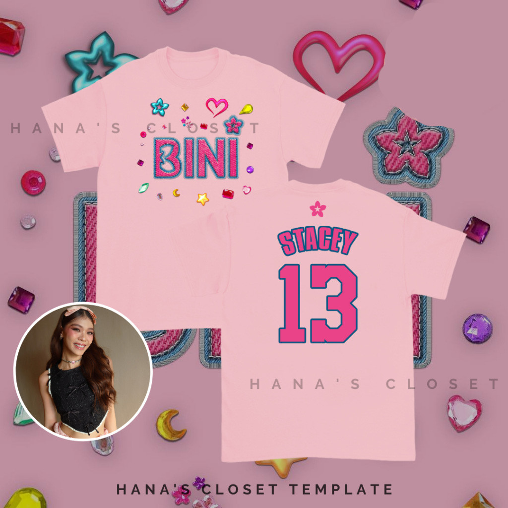 BINI JERSEY (BINI MEMBERS’ NAMES & NUMBERS ONLY) Free Customized Full ...
