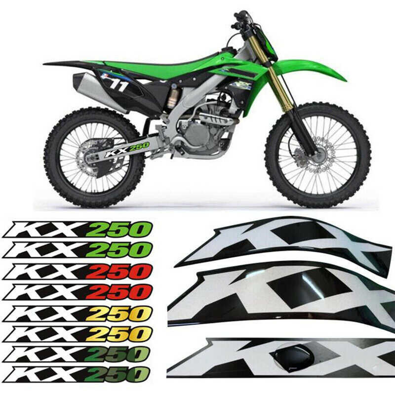 KAWASAKI Para Sa Kx250 250X 250F KX 250R 3D Glue Swingarm Reflection ...