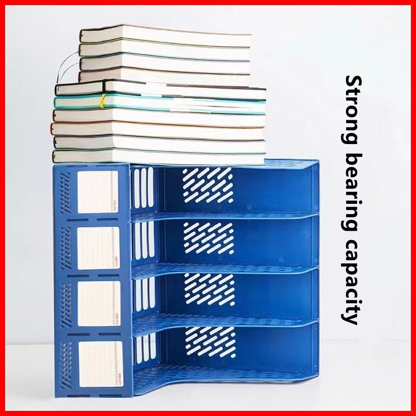 SUPER8 Bookshelf 4 File Organizer Section Divider File Rack Paper ...