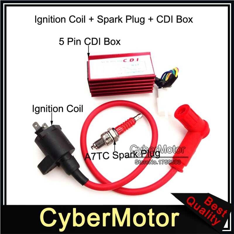 Racing Ignition Coil 5 Pin AC CDI Spark Plug A7tc Para Sa 50Cc-110Cc ...