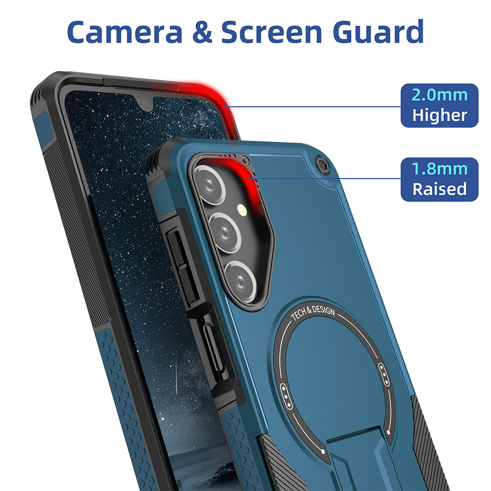 Lenuo Folding Stand Magnetic Circle Phone Case For Samsung Galaxy A56 A36 A16 A06 A55 A35 A15 ...