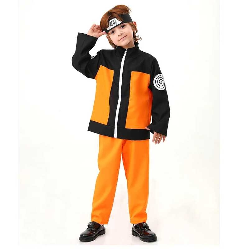 Anime Halloween Naruto Cos Costume Swirl Cosplay Suit Clothes And Pants ...