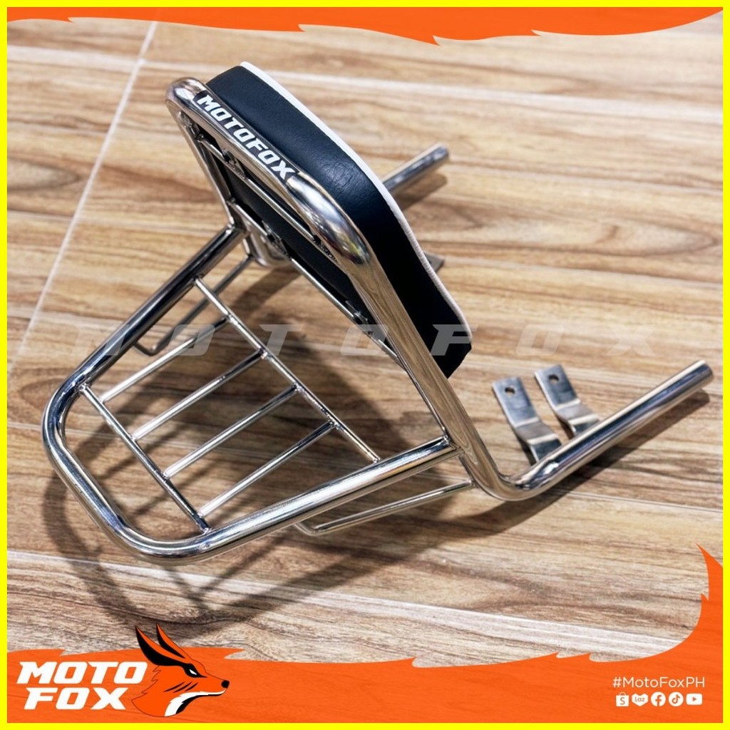 Yamaha Mio Fazzio Top Box / Carrier Bag Bracket - Black / Stainless ...