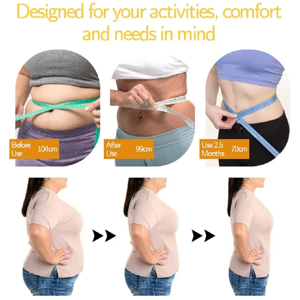 SAMMY J Waist Trainer Women & men Sweat Body Shaper Sauna Workout Belly ...