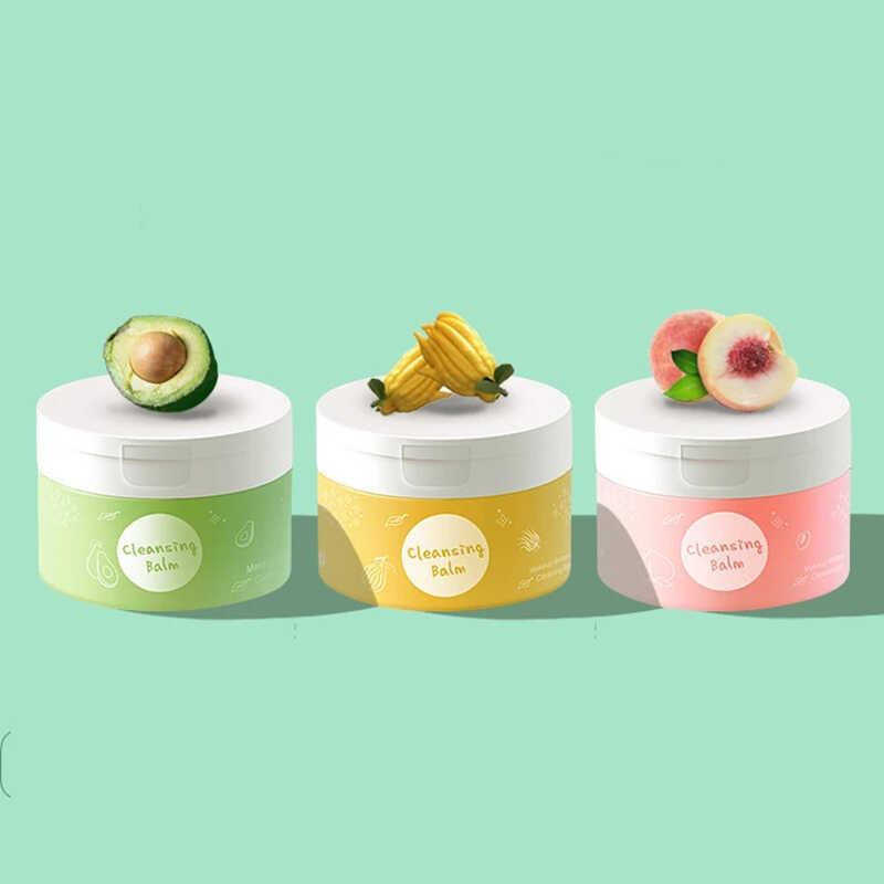 3Pcs Peach Makeup Remover Cream Blackhead Removal Botanicals Gentle ...