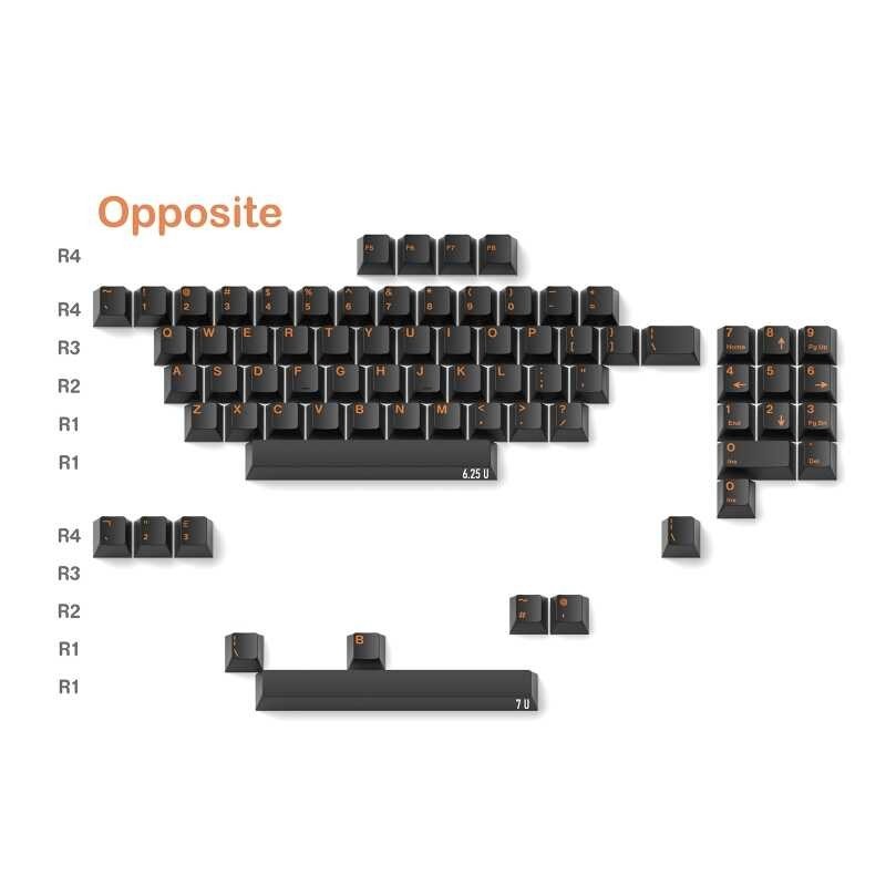 Hhkb Carbon PBT Keycap Set Double-Shot Dye Sub OEM Height Backlit ...