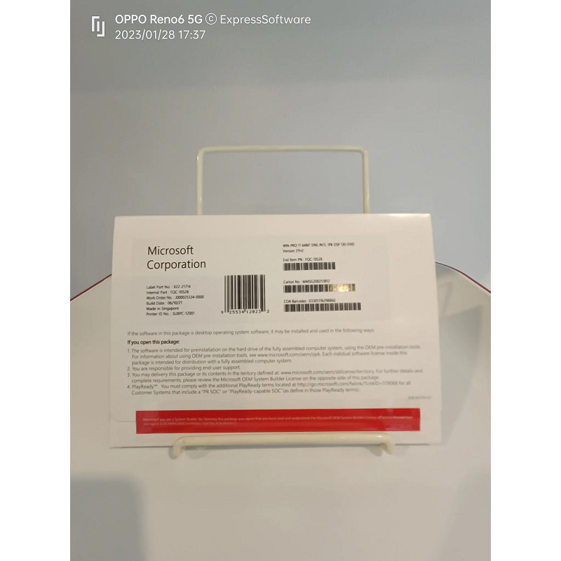Microsoft Windows 11 Home;Version 21H2 ;64 Bit; DVD; FPP Retail Package ...