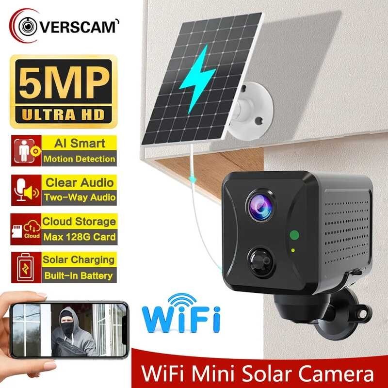 Wifi PIR Detection Smart Home Wireless Surveillance IP Camera Solar ...