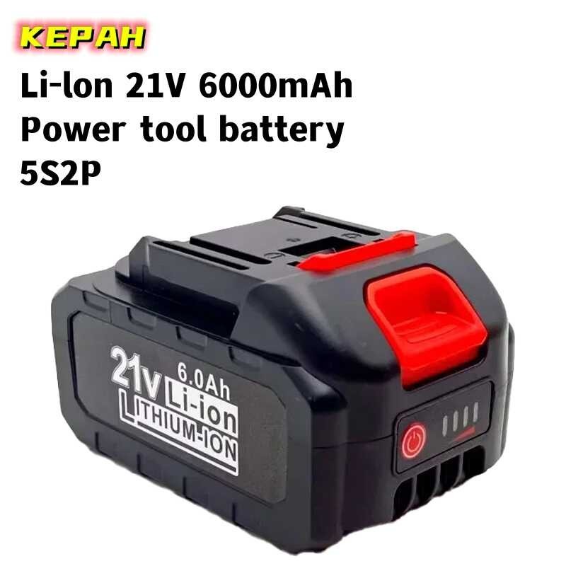 Bagong 21V 6000mah fast charging lithium-ion battery mga kagamitan ng kuryente, angkop para sa 6 ...