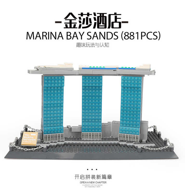 World Wange Blocks Architecture Series Ang Marina Bay Sands Model ...