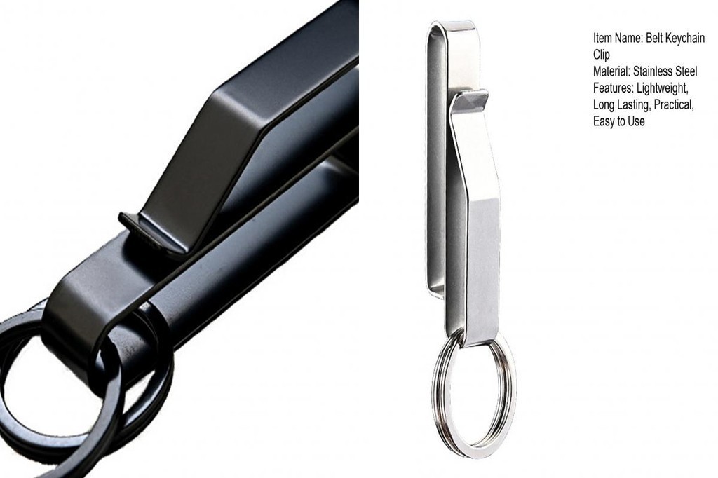 QCA Stainless Steel Belt Clip Multipurpose Tactical Belt Key Clip ...