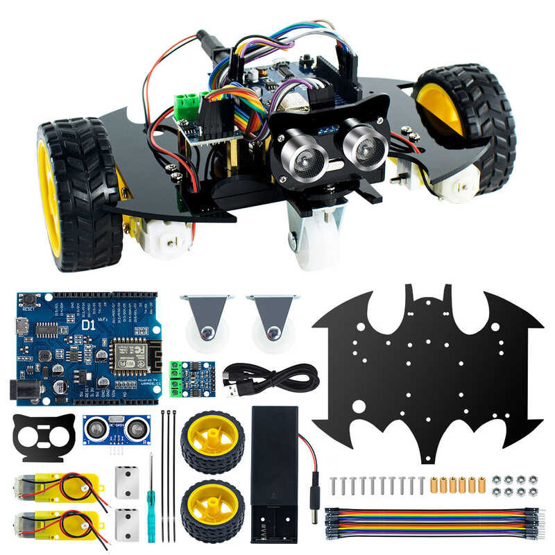 2Wd Robot LAFVIN Chassis Kit Para Sa Arduino DC Motor Wheel Base Set ...