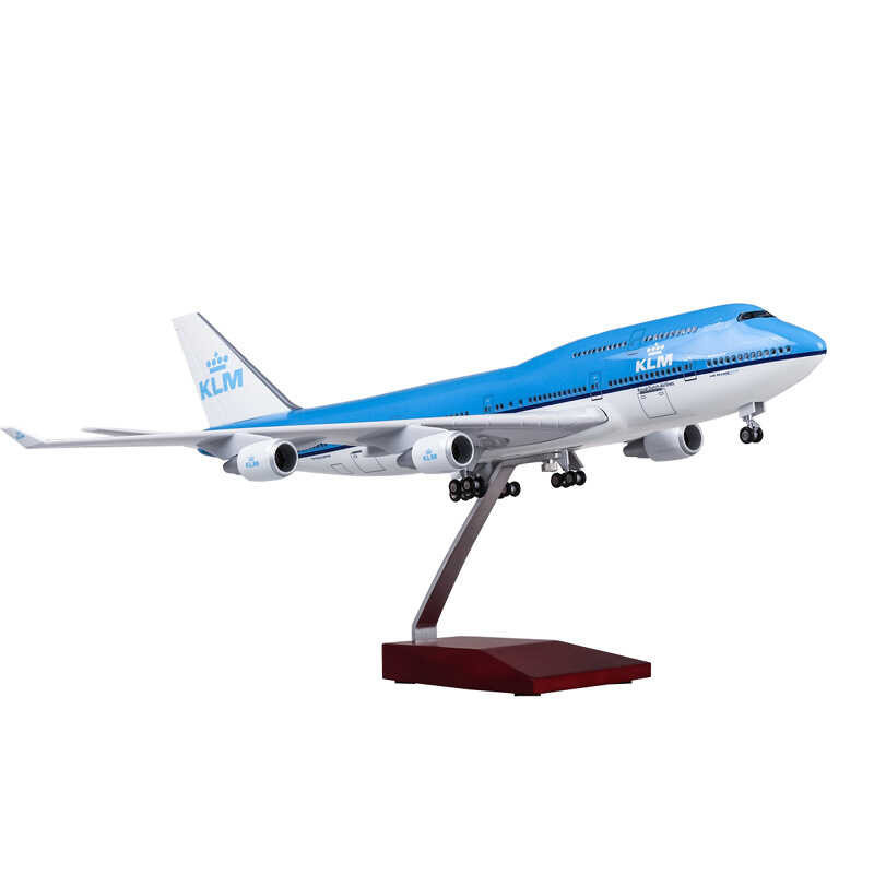 1:157 KLM 747 Boeing B747 Model Civil Aircraft Simulation Gift 47cm ...