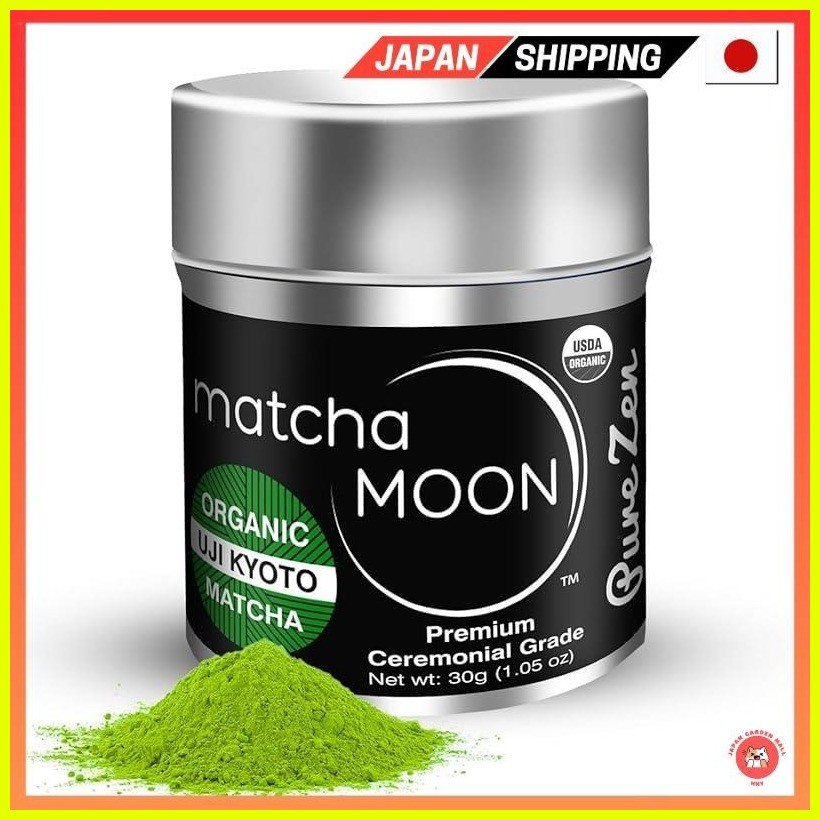 ⊕ 【Direct from Japan】Matcha Moon Kyoto Uji Organic, ceremonial grade Japanese matcha powder 30g ...