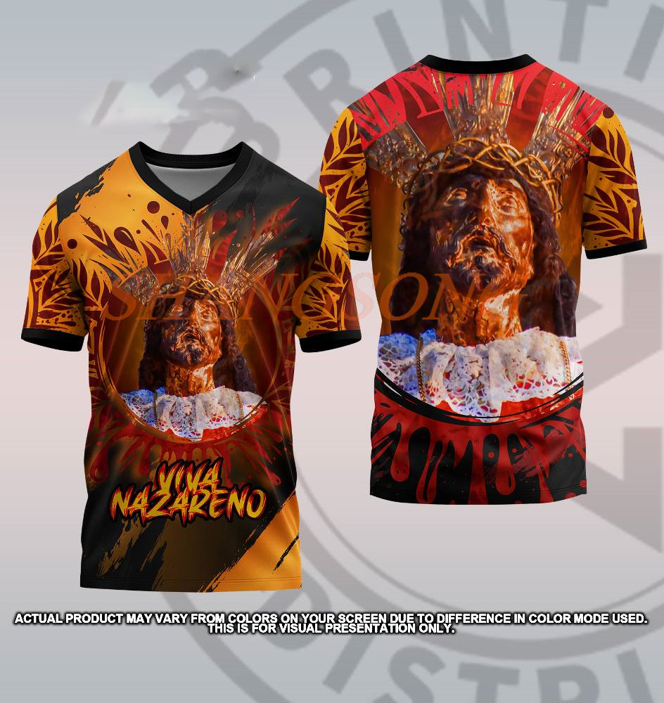 [FREE CUSTOME] Fully sublimated 3D print TSHIRT nazareno 2025 debosyon ...