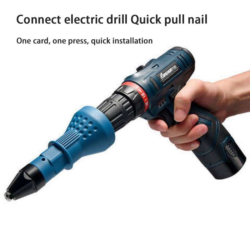 [COD]Electric Rivet Gun Adaptor Rivet Gun Rivet Stud Adapter Transfer ...