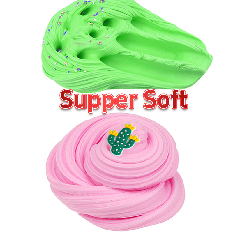 Butter Slurry 60ml Slime 12 Color Cotton Mud Temu Puff Mud Slime Color ...