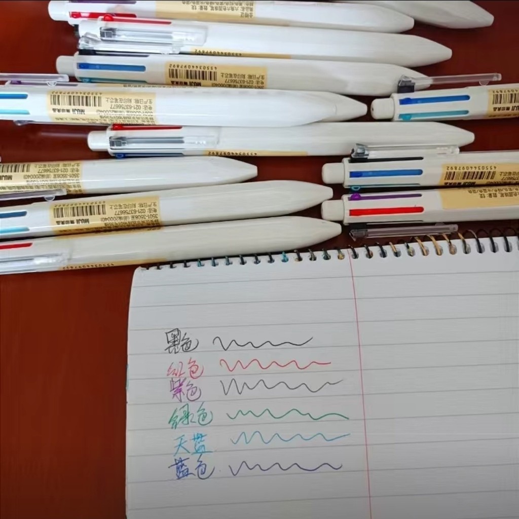 Muji MUJI Ballpoint Pen 3 Colors/6 Colors/2 Colors Automatic Pen Push ...