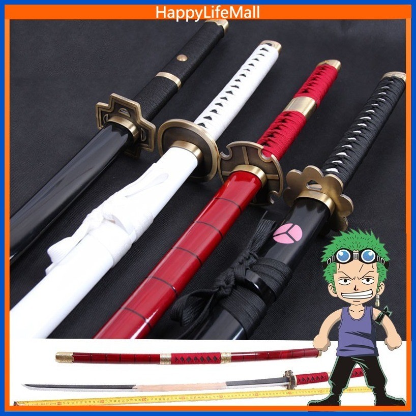 ∯ § [Long 108cm]One Piece Sword Roronoa Zoro Law Bleach Ichigo Wooden ...