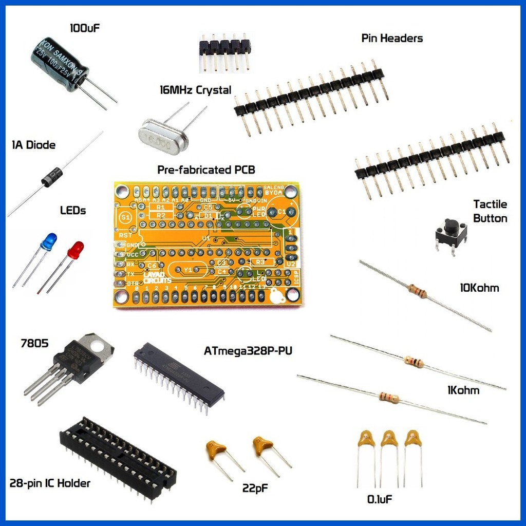 Saleng BYOA - Build Your Own Arduino Kit BYOA based on ATmega328 and ...