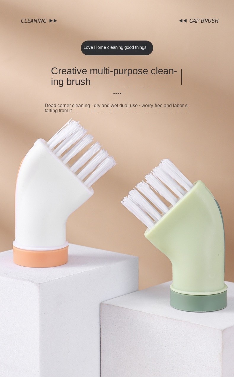 Cleaning Brush Can Be Connected To Mineral Water Bottle Dry-wet Dual ...