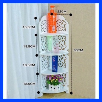 ∈ CANDOUR Corner Shelves Stand 4 Levels Vintage Corner Rack 4 Layer ...