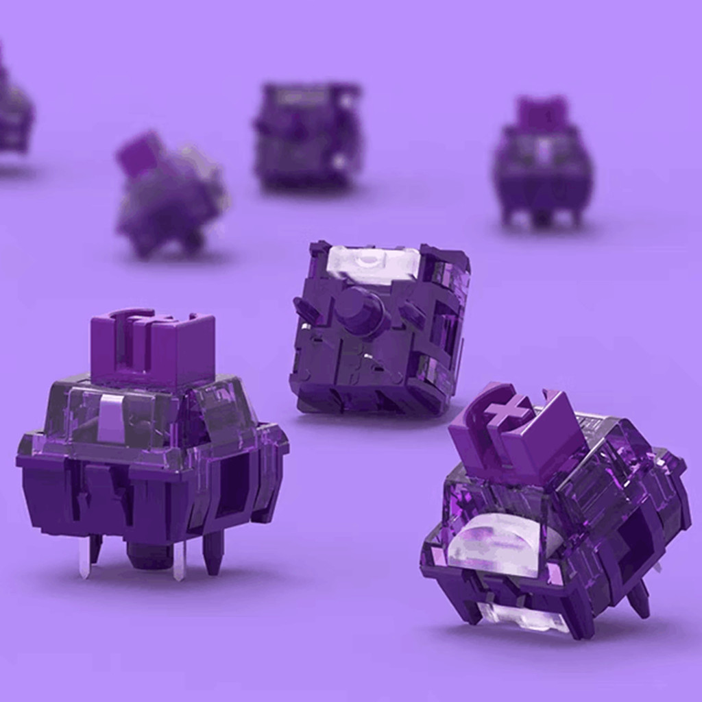 TTC Flame Purple Switch V2 42g 5 Pins 23mm Silver Spring Typing Office ...