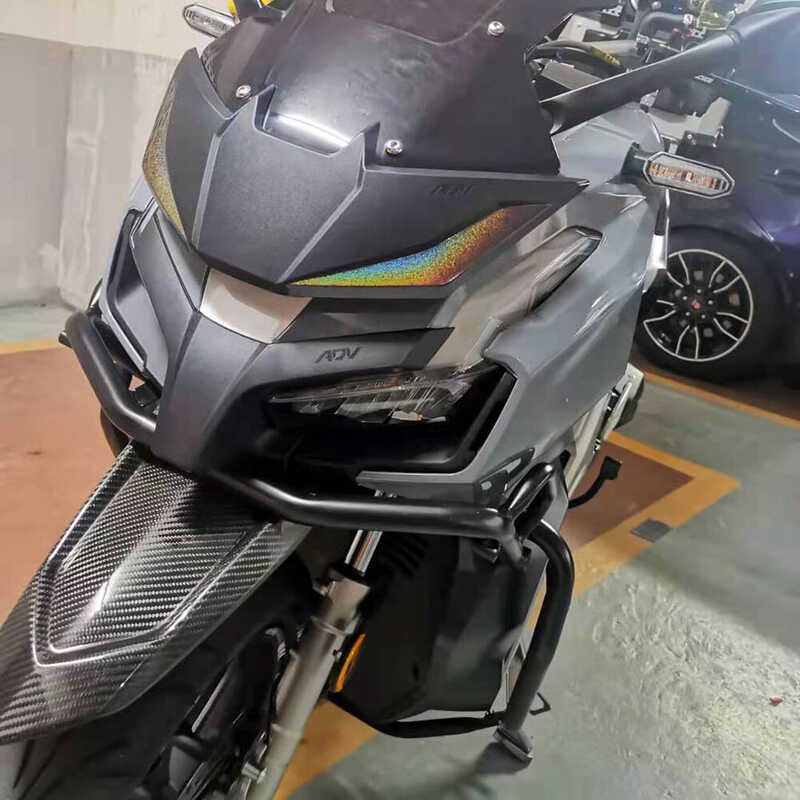 LY Motorcycle ADV 150 HeAd LigHt DecorAtion FAiring 3M Sticker Cover ...