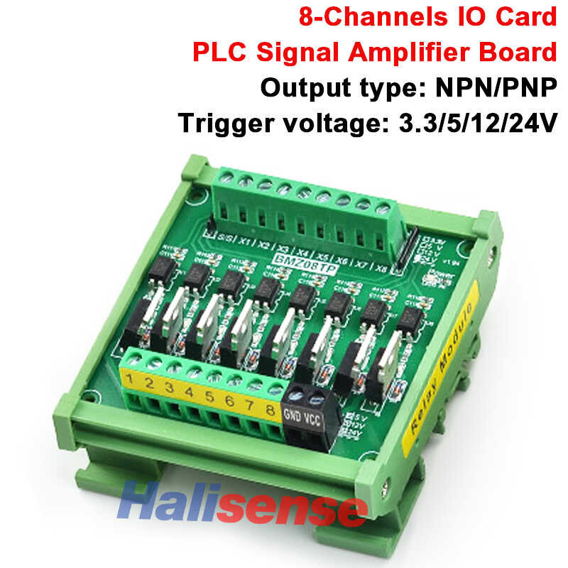 8-Channels PNP O NPN Output Optocoupler Isolation Transistor IO Card ...
