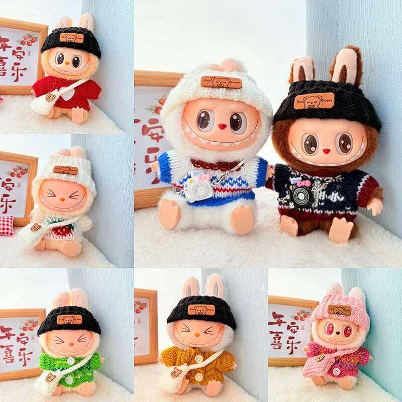 t and second generation keychains Labubu clothes pendant Labubuwa ...