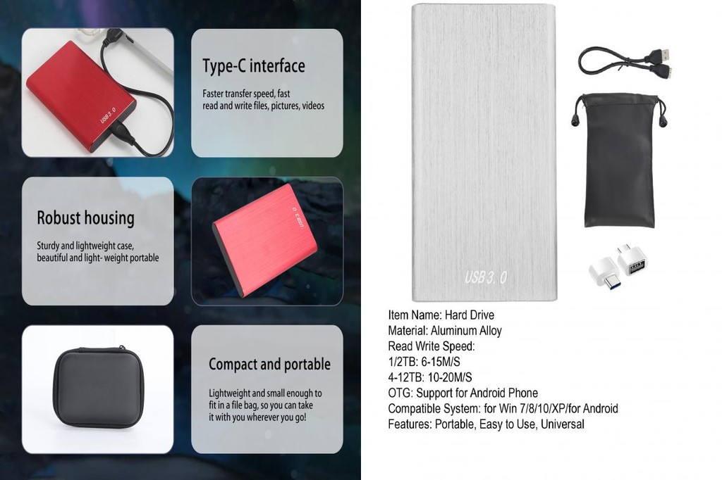 High-speed Usb 3.0 Hard Disk Hard Disk Slim Usb 3.0 External Hard Drive ...