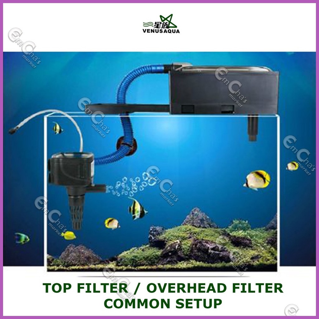 VENUS AQUA Aquarium Top Filter 601t Overhead (10 Watts) For 35 Gallons ...