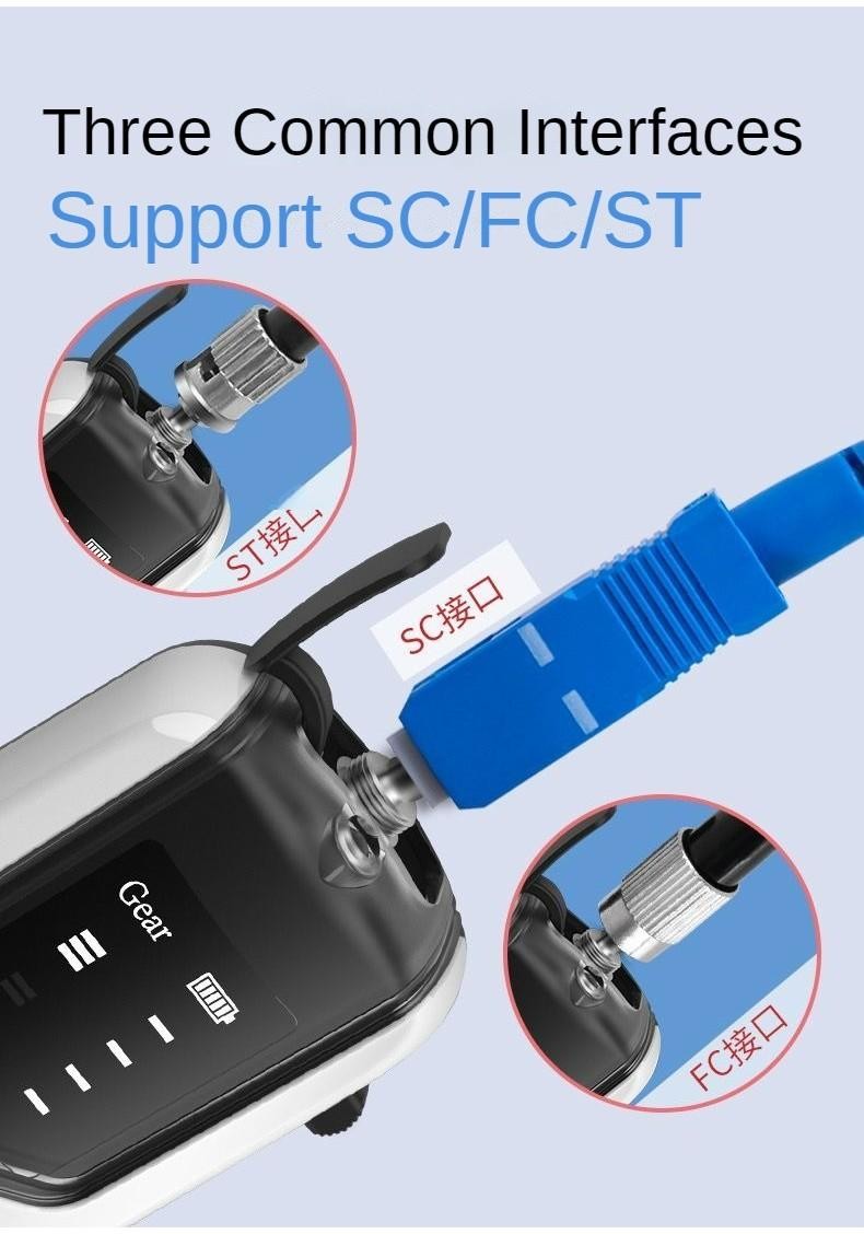 Fiber optic tester, optical power, fiber optic red laser indicator ...