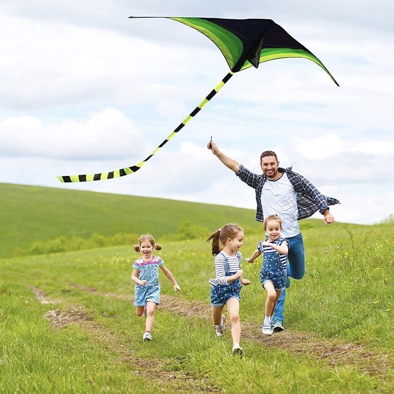 long-tailed rainbow kite with 50m string outdoor Sports grass beach ...