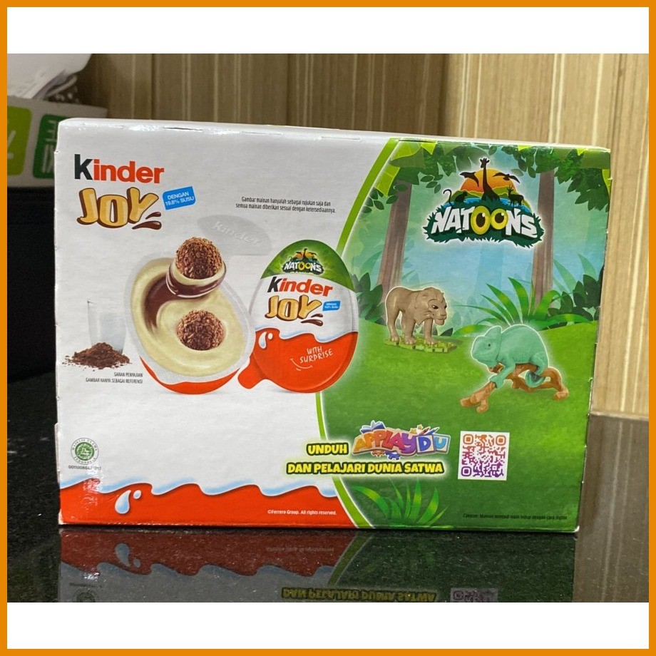 ☎ Kinder Joy Chocolate Crispy Natoons Edition 1 box Contains 24 pcs ...