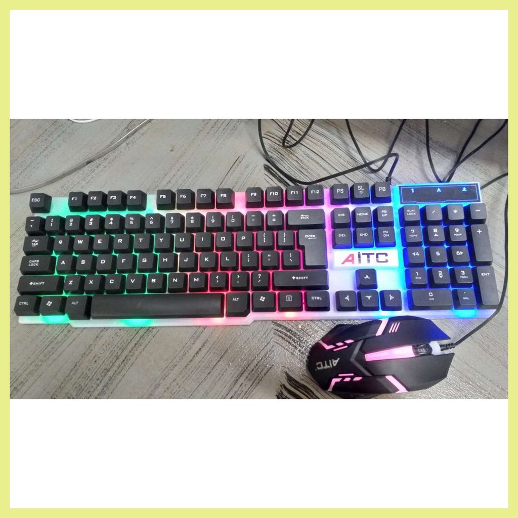 ♀ ╲ GAMING KEYBOARD AITC GTX300 BLACK/ WHITE GAMING KEYBOARD AND MOUSE ...