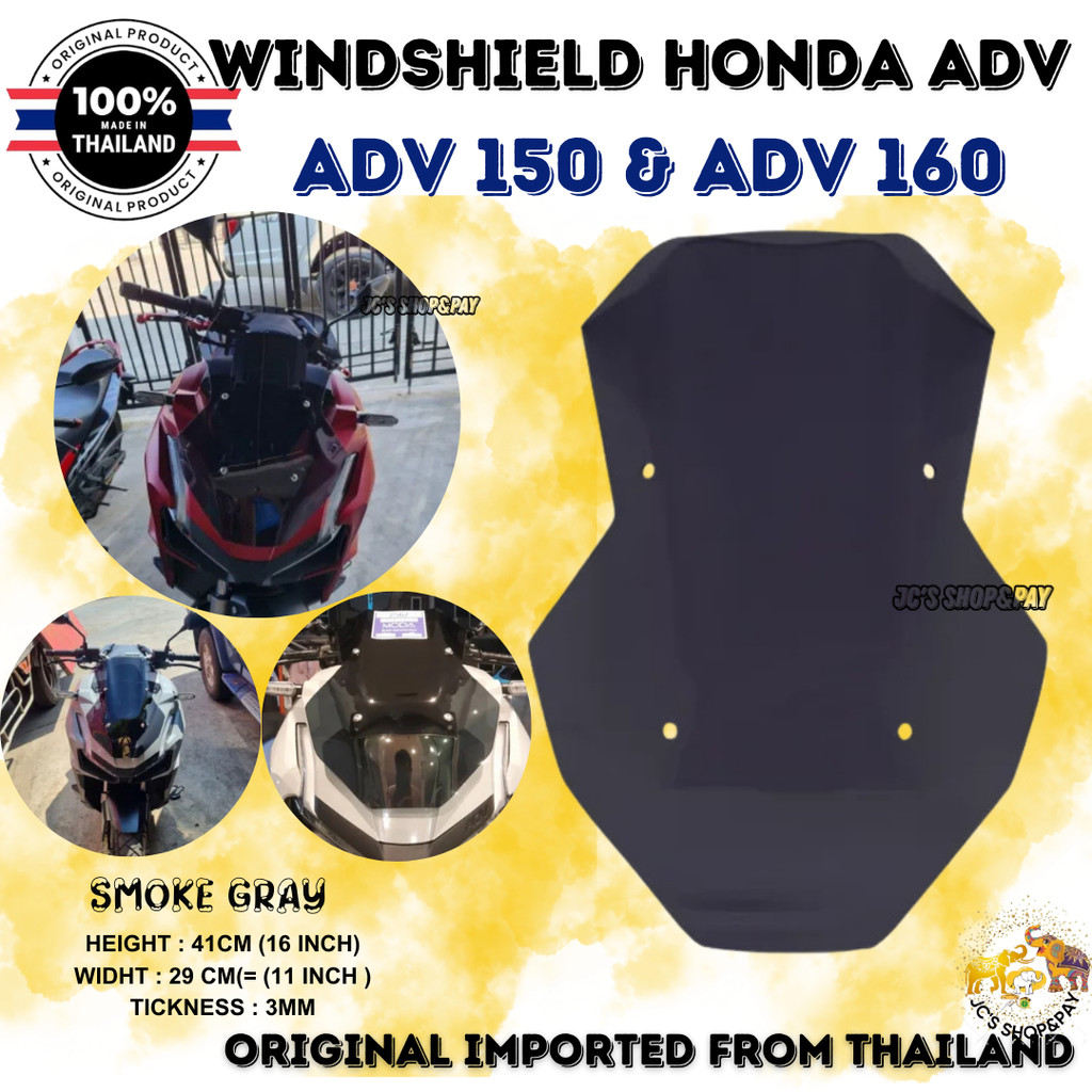 NEW WINDSHIELD HONDA ADV ORIGINAL QUALITY THAILAND PRODUCT / ADV 150 ...